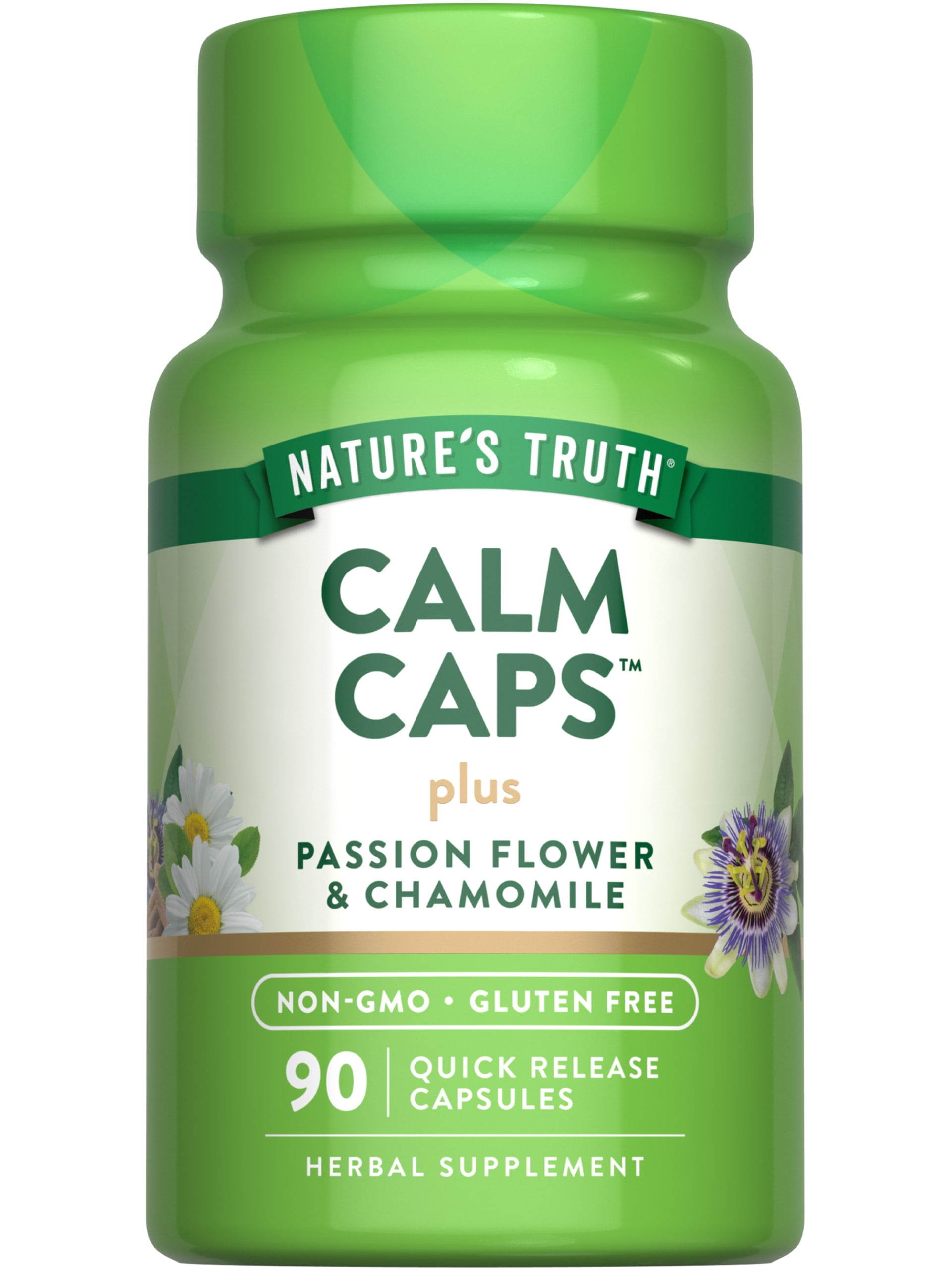 Nature's Truth Calm Caps | Herbal Relax Pills | Non-GMO, Gluten Free ...