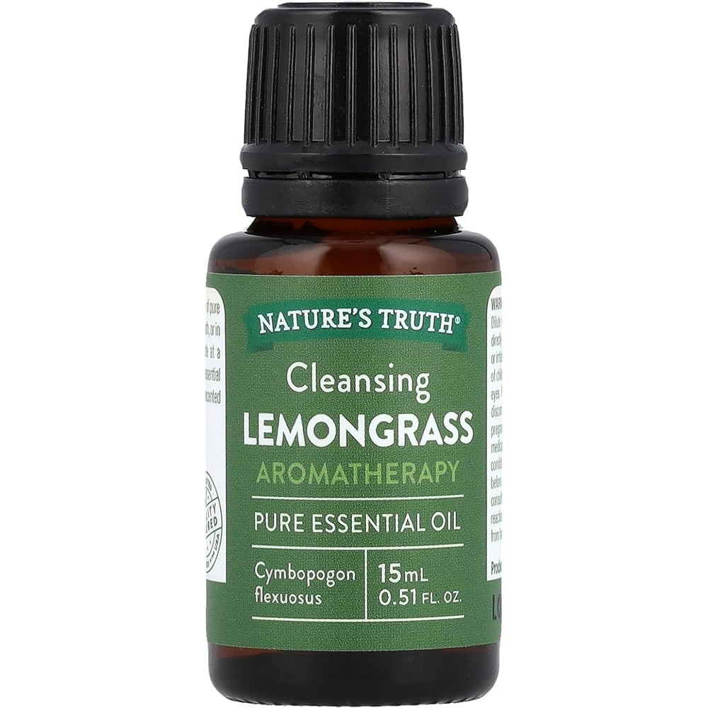 Lemongrass Essential Oil | 15mL (0.51 Fl. Oz.) | Cleansing Aromatherapy ...
