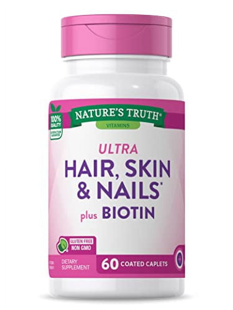 Nature's Truth Hair, Skin, Nails Supplement, 60 Count - Walmart.com