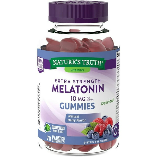 Nature's Truth Melatonin Gummies 10 mg (Pack of 2) - Walmart.com