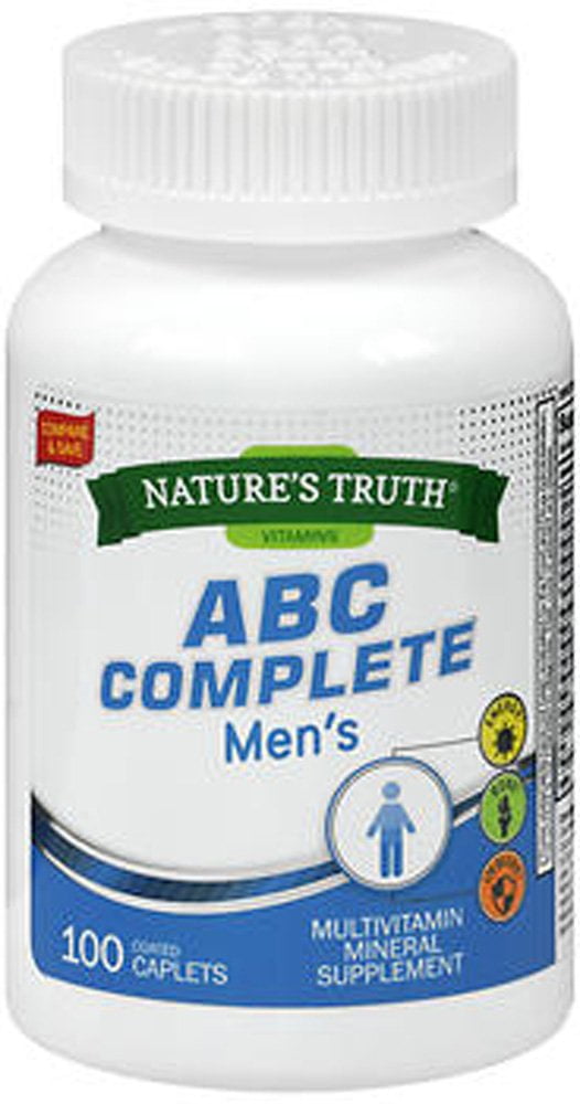 Nature's Truth Multivitamin ABC Complete, Mineral Supplement, 100ct, 3 ...