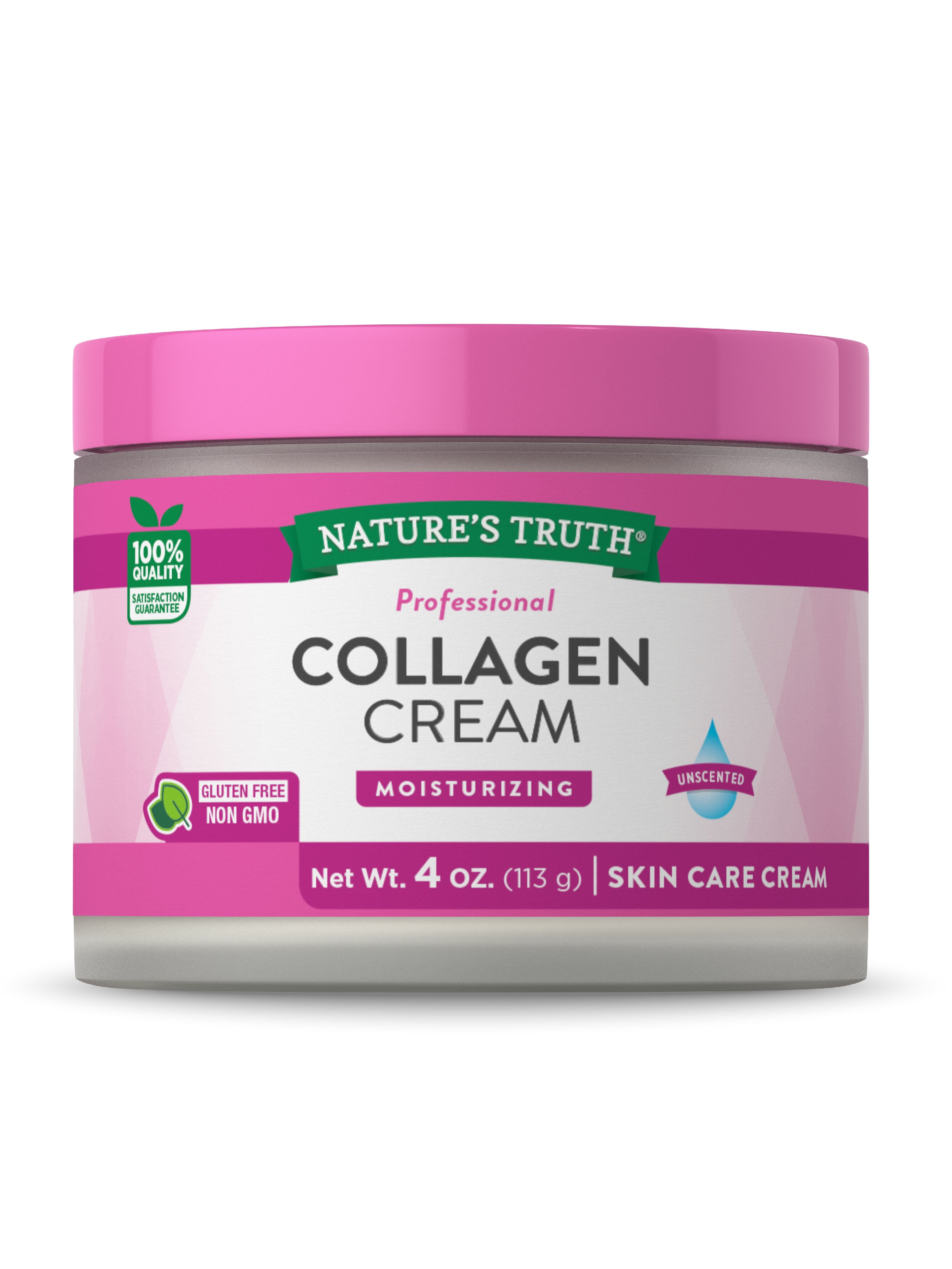 Nature's Truth Collagen Cream, 4 oz, Professional Strength, Paraben ...