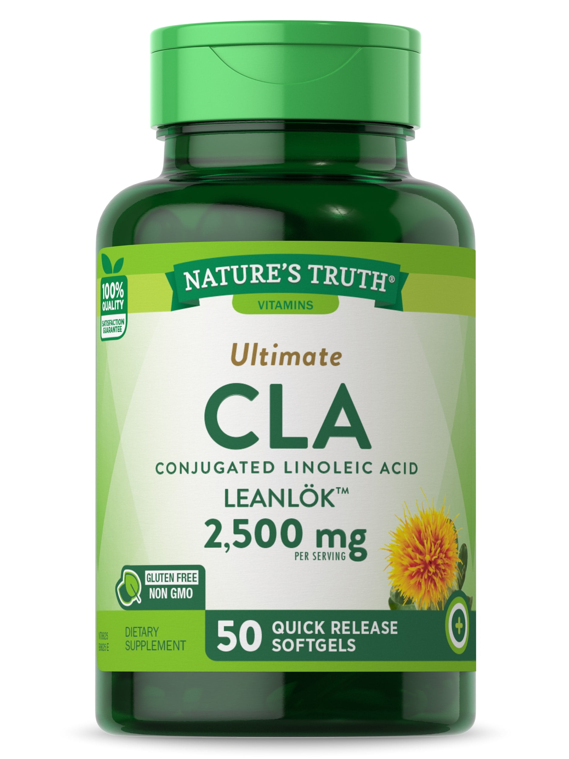 Nature's Truth CLA Supplement 1250 mg | 50 Softgel Pills | Non-GMO ...