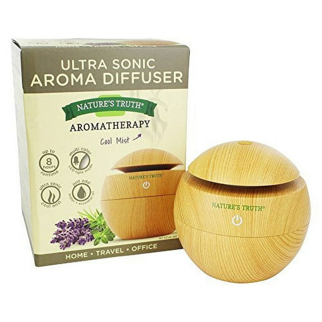 Nature's Truth Ultra-Sonic Aromatherapy Elegant Wood-Look Diffuser w ...