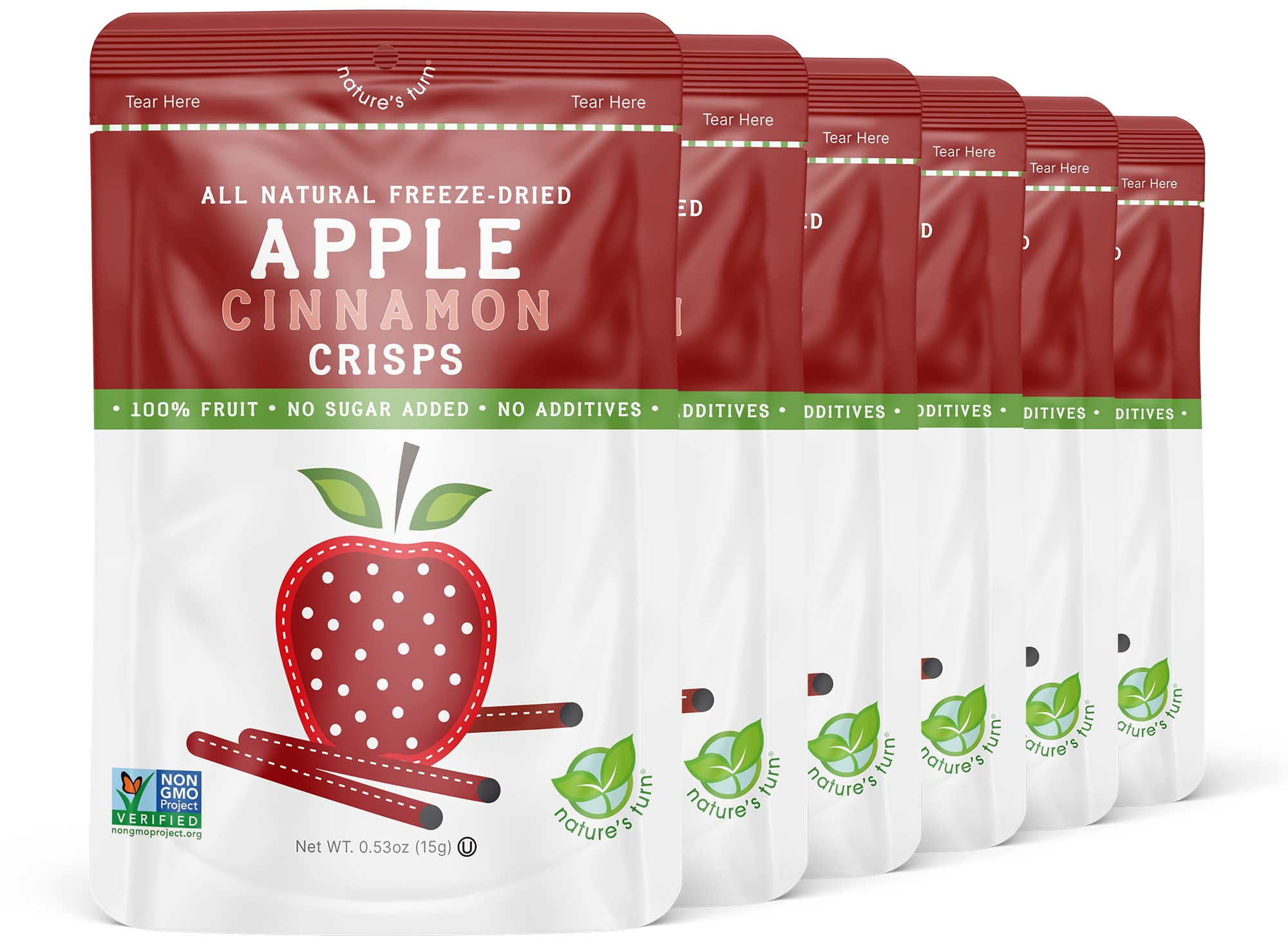Natures Turn Freeze Dried Fruit Aif4 Snacks Apple Cinnamon Crisps