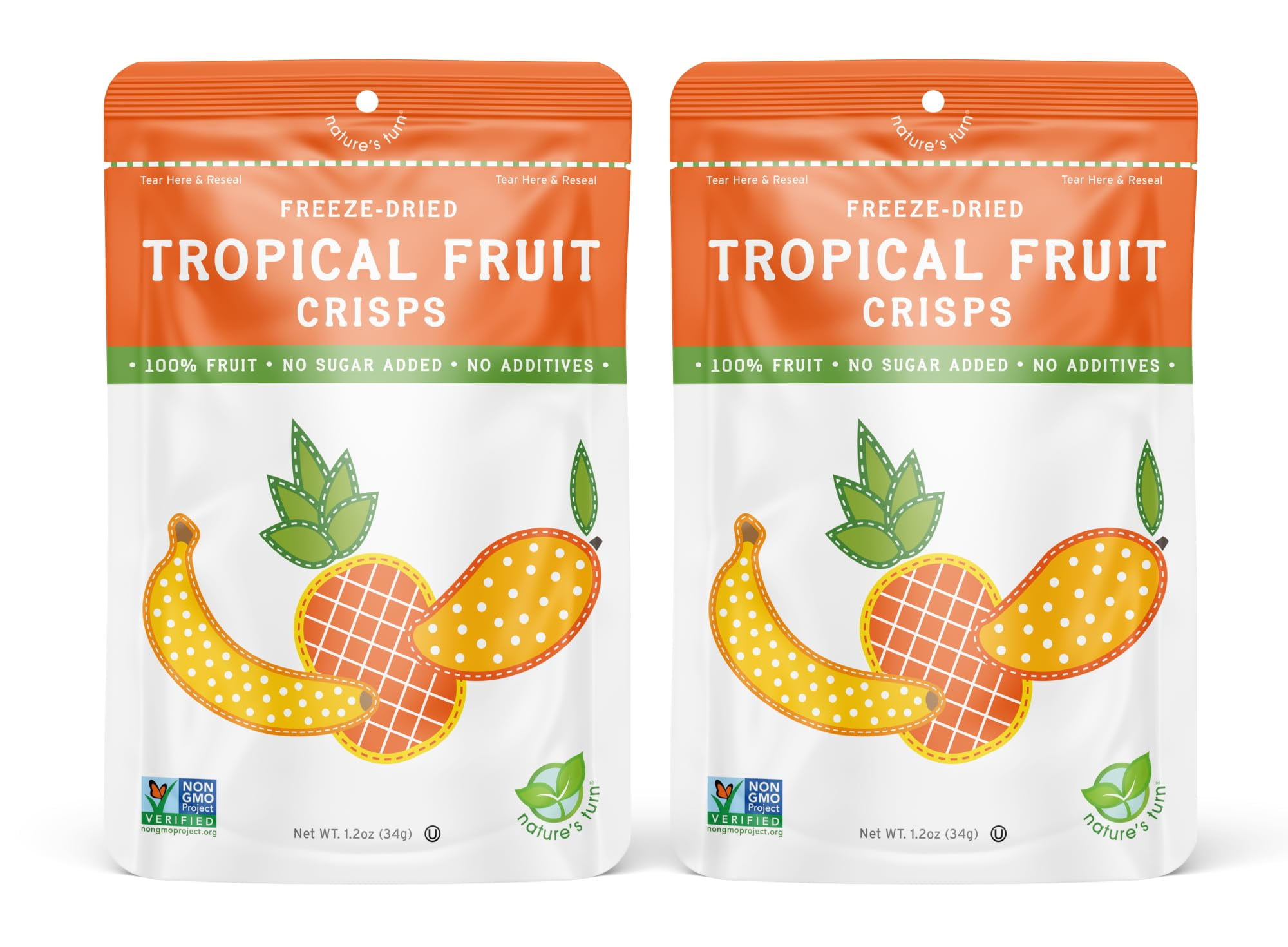 Natures Turn Freeze Dried Fruit Ypf5 Snacks Tropical Fruit Crisps