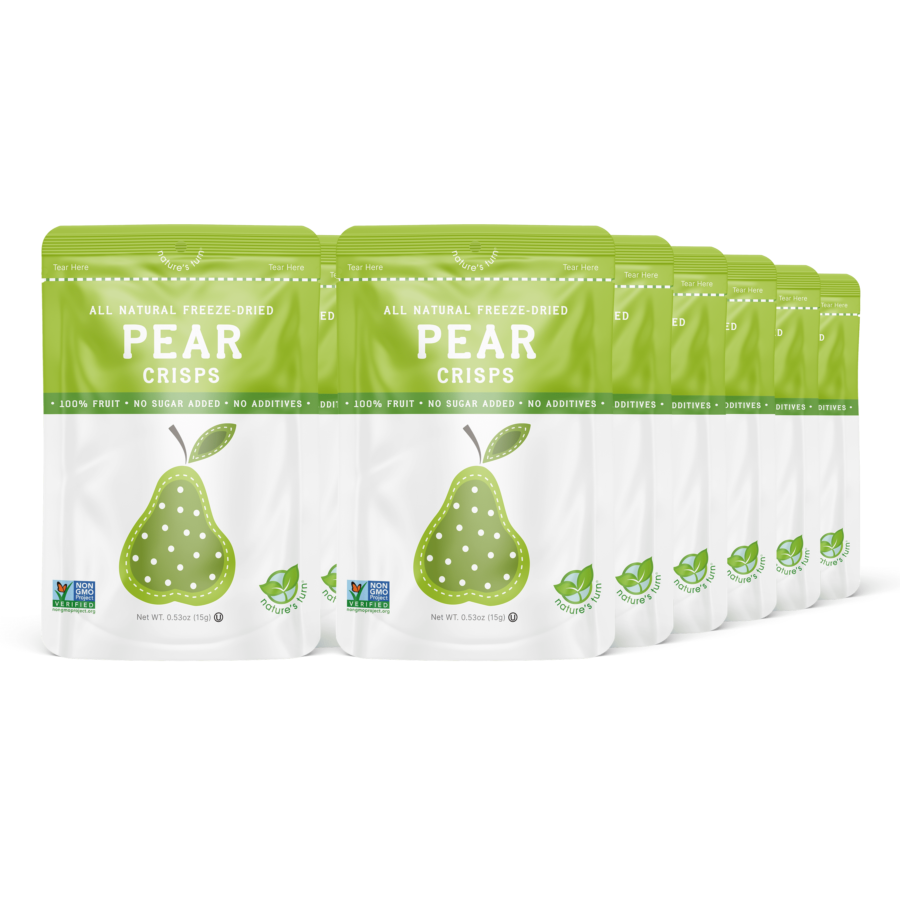 Nature's Turn Vegan Fruit Snacks, Healthy Gluten Free Freeze Dried Pear ...