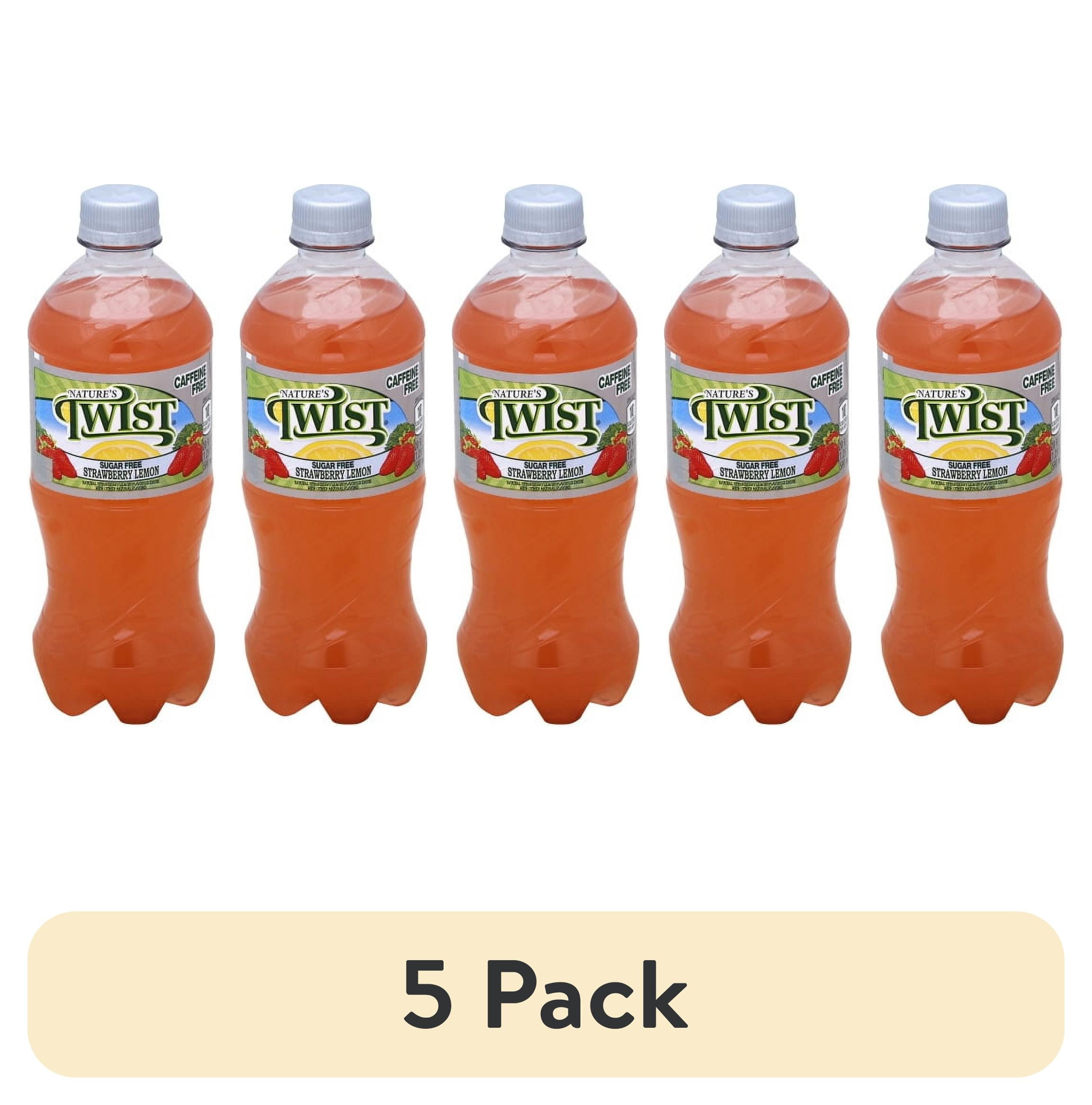 (5 pack) Nature's Twist Caffeine-Free Sugar-Free Strawberry Lemon Juice ...