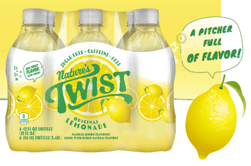 Nature's Twist Sugar Free Lemonade 6pack 12oz bottles - Walmart.com