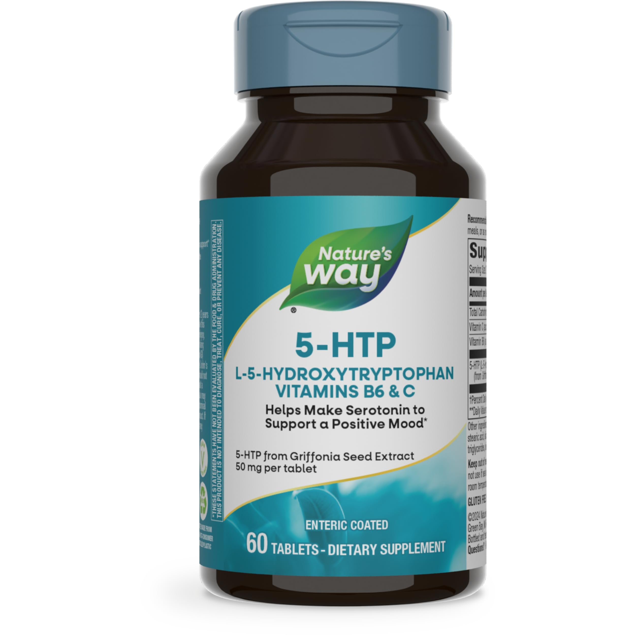 Nature's Way 5-HTP, L-5-Hydroxytryptophan, Helps Make Serotonin KMC2to ...