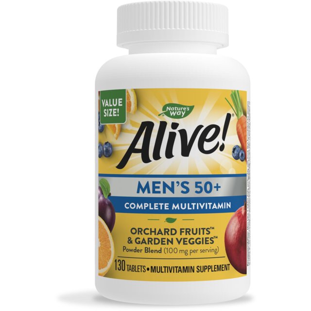 Nature's Way Alive! Menâ€™s 50+ Complete Multivitamin, Supports ...