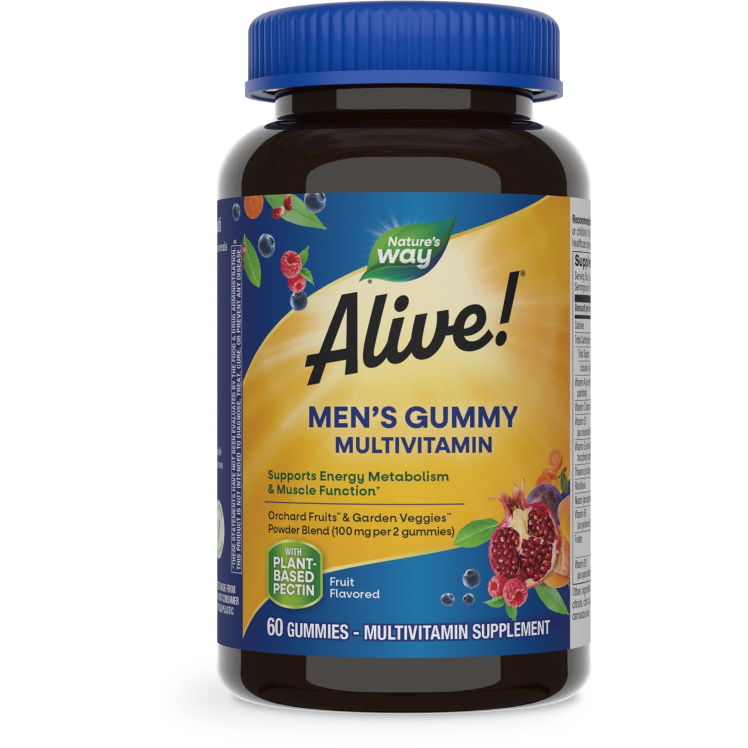 Nature's Way Alive! Men's Gummy Multivitamin, Supports Multiple Body ...
