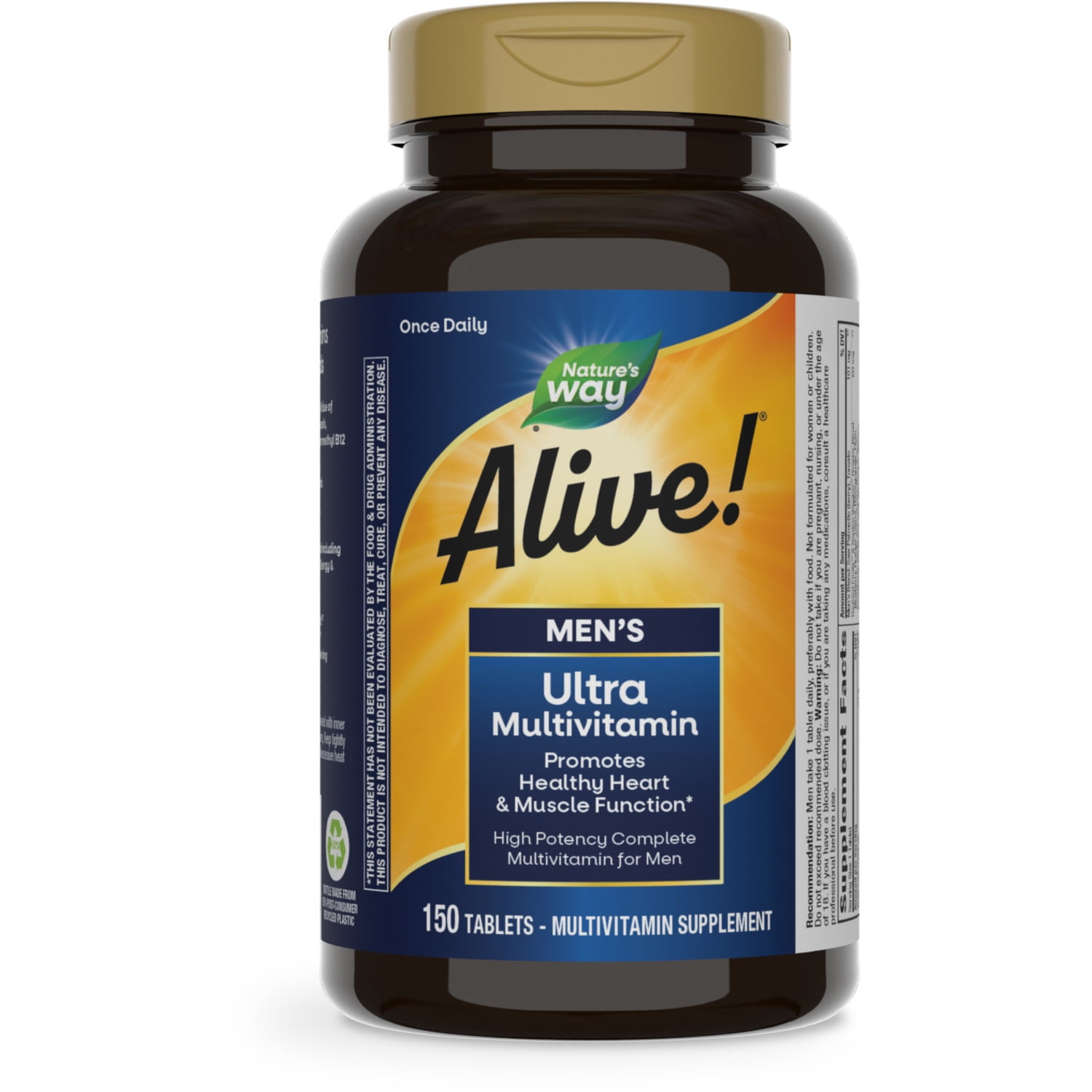 Nature's Way Alive! Men's Ultra Multivitamin Tablets, Vitamins B12, A ...