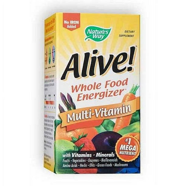 Nature's Way Alive! Multi-Vitamin Tablets, 90 Ct - Walmart Business Supplies
