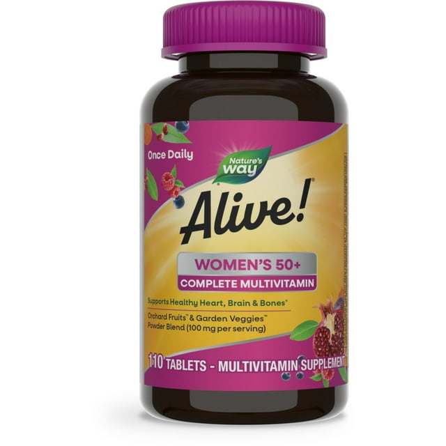 Nature's Way Alive! Women's 50+ Complete Multivitamin Tablets, B ...