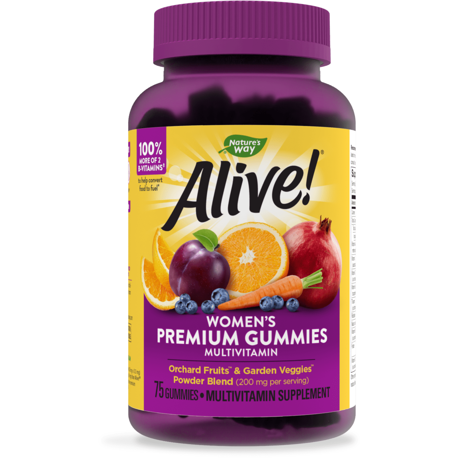 Nature's Way Alive! Women's Daily Premium Gummy Multivitamin, B ...