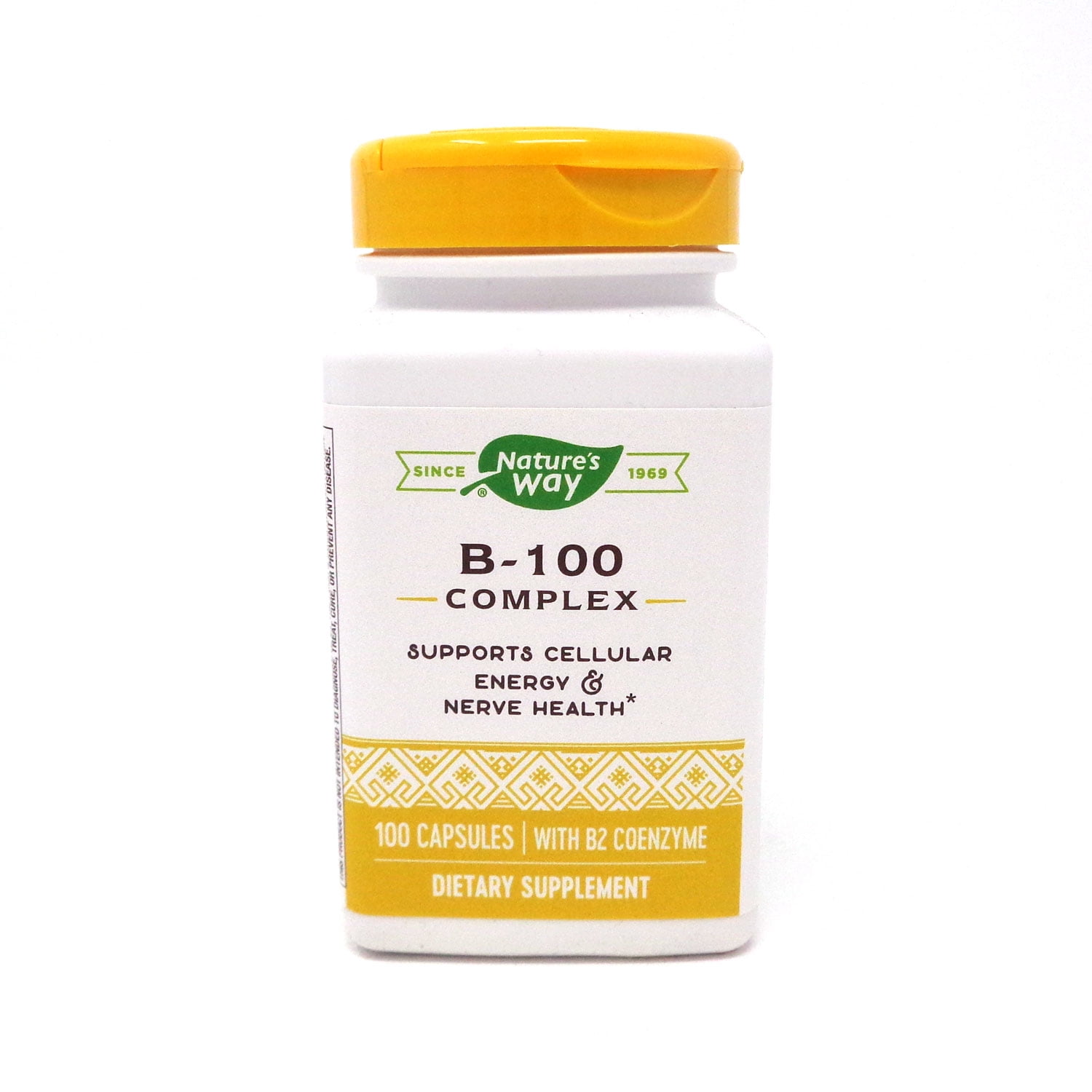 Nature's Way B-100 Complex Capsules, Essential for Cellular Energy ...
