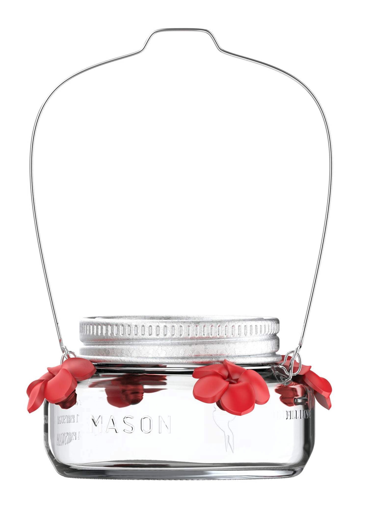 Nature's Way Bird Mason Jar Hummingbird Dish Feeder, 6 oz - Walmart.com