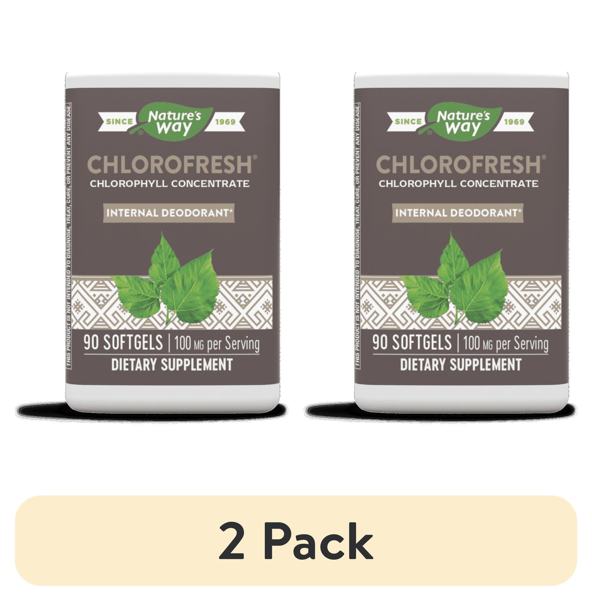 (2 pack) Nature’s Way Chlorofresh Chlorophyllin Concentrate, Supports ...