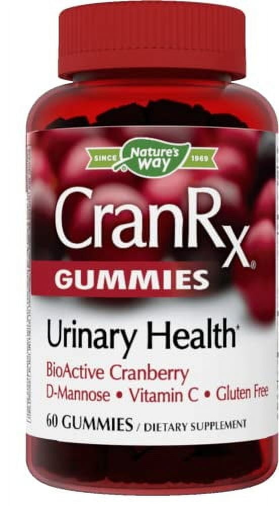 Nature's Way CranRx Gummy Urinary Health BioActive Cranberry + D ...