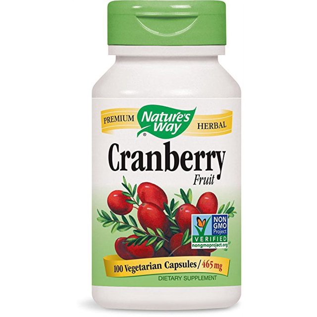 Nature's Way Cranberry Fruit Capsule, 100 Count - Walmart Business Supplies