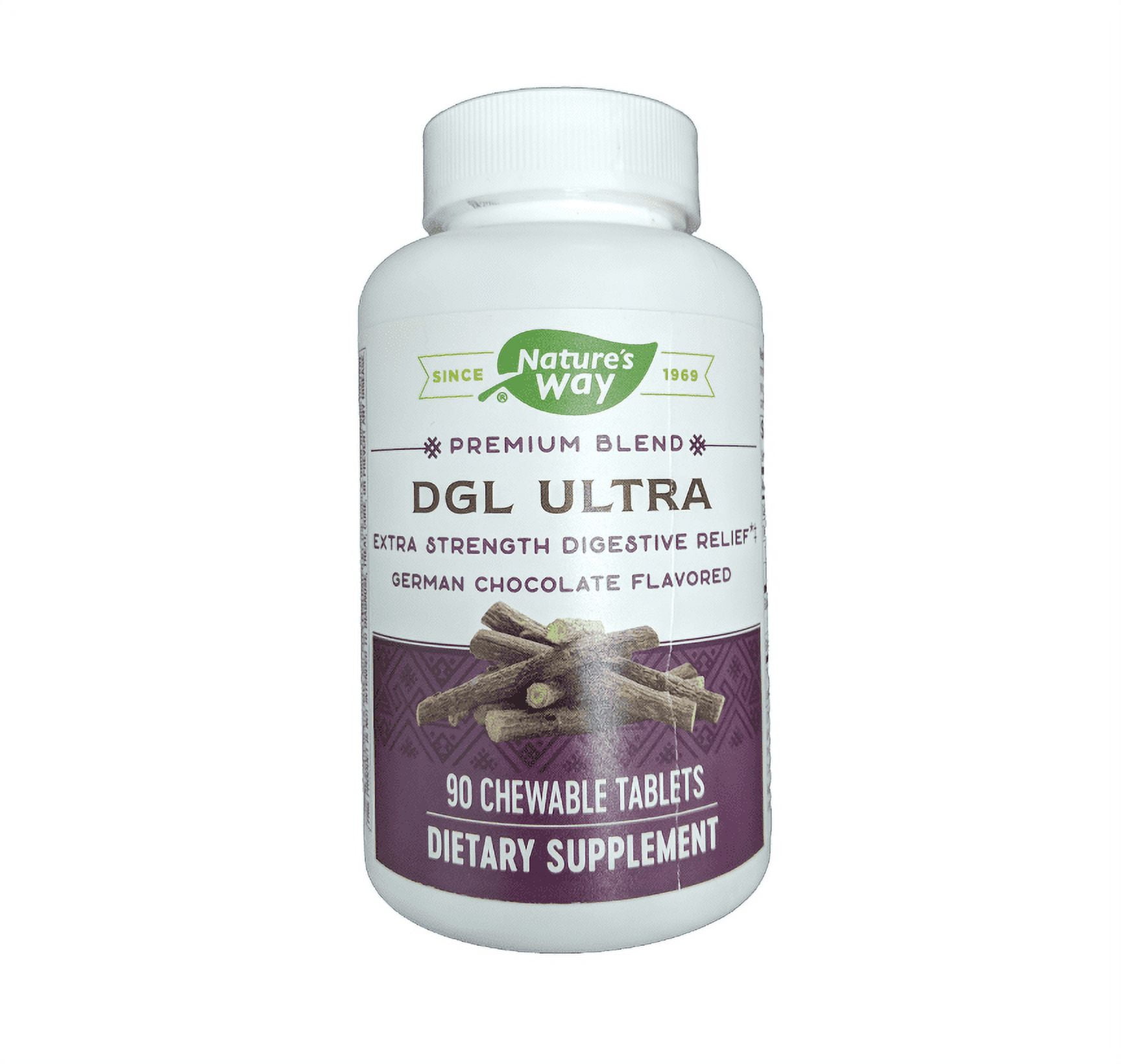 Nature's Way DGL Ultra - German Chocolate 90 chewable tablets - Walmart.com