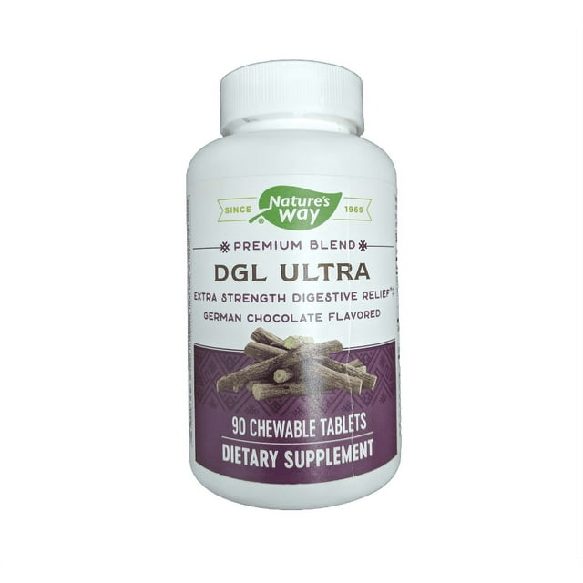 Nature's Way DGL Ultra - German Chocolate 90 chewable tablets - Walmart.com