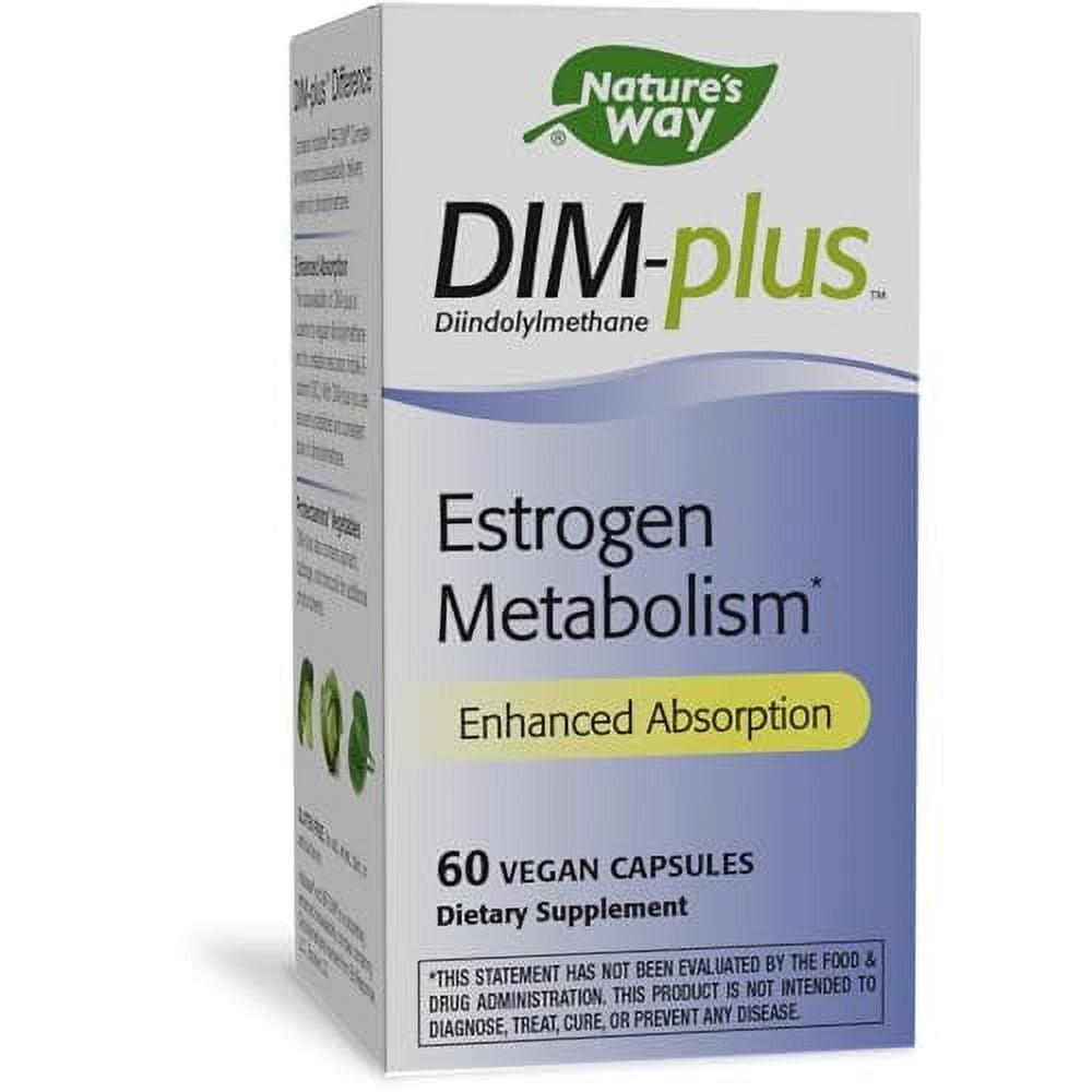Nature's Way Dim-Plus, Diindolylmethane Vegan Capsules, 60-Count ...