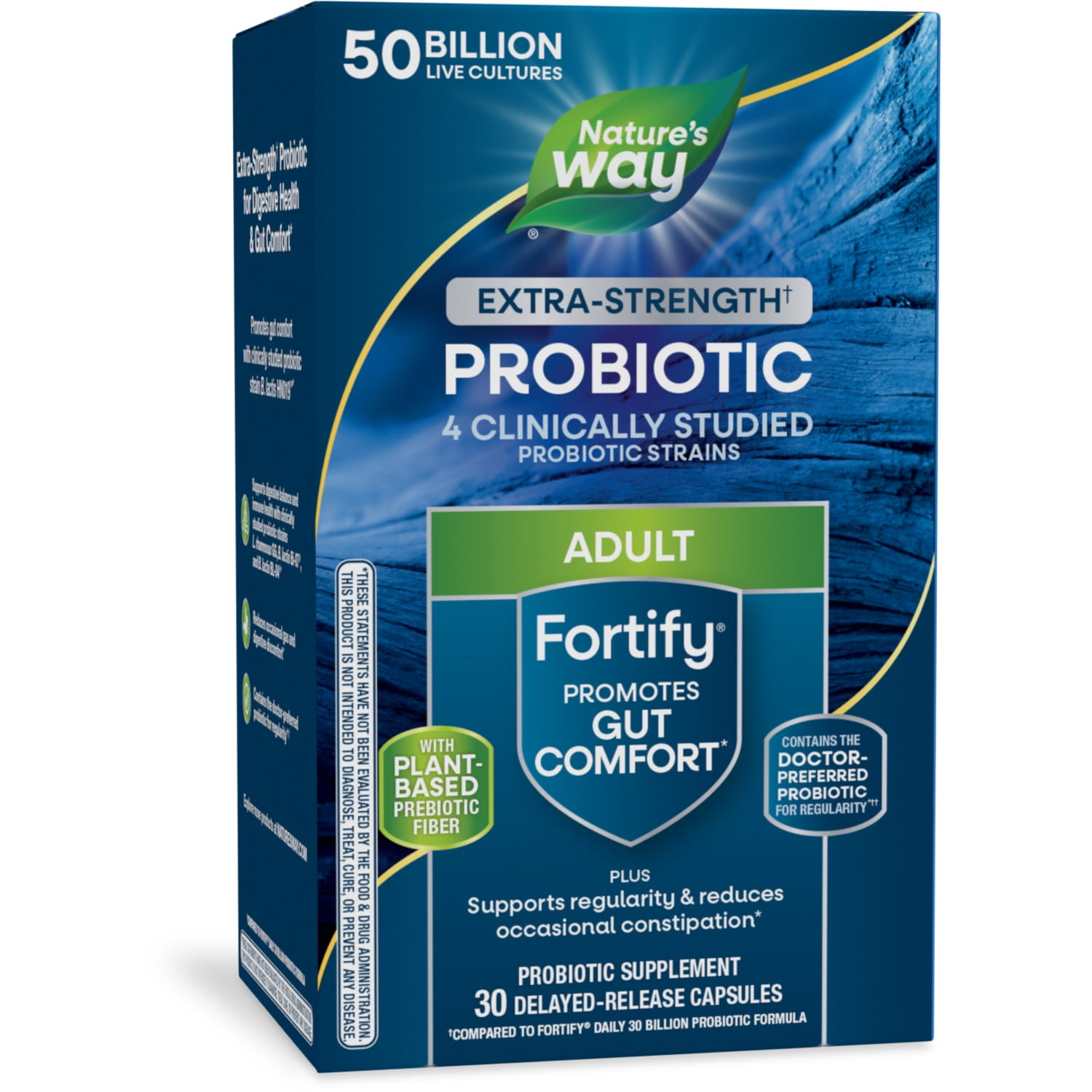 Nature's Way Extra Strength Probiotic Fortify, Unisex, 30 Ct, 50 ...