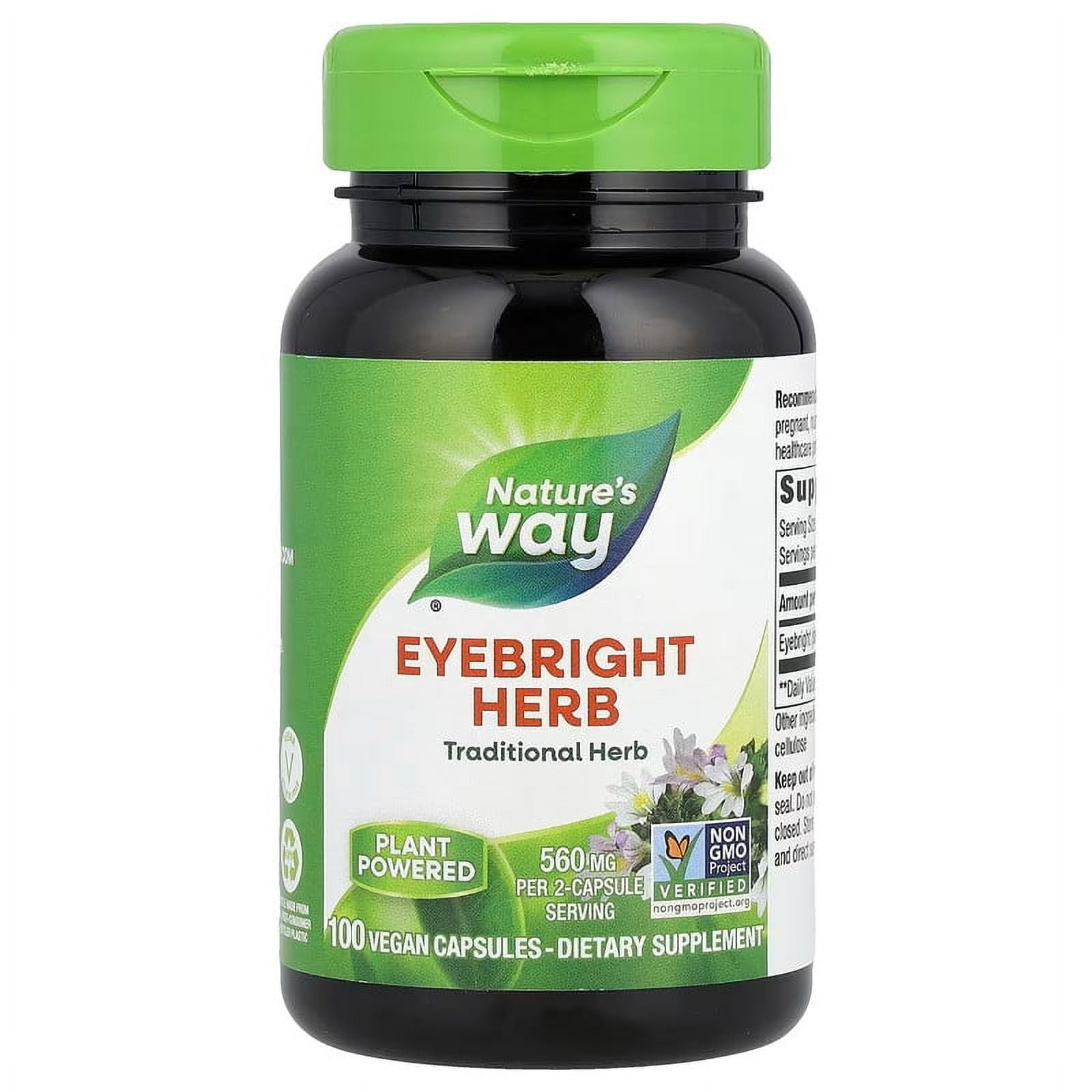 Nature's Way Eyebright Herb - 100 Vegan Capsules - Walmart.com