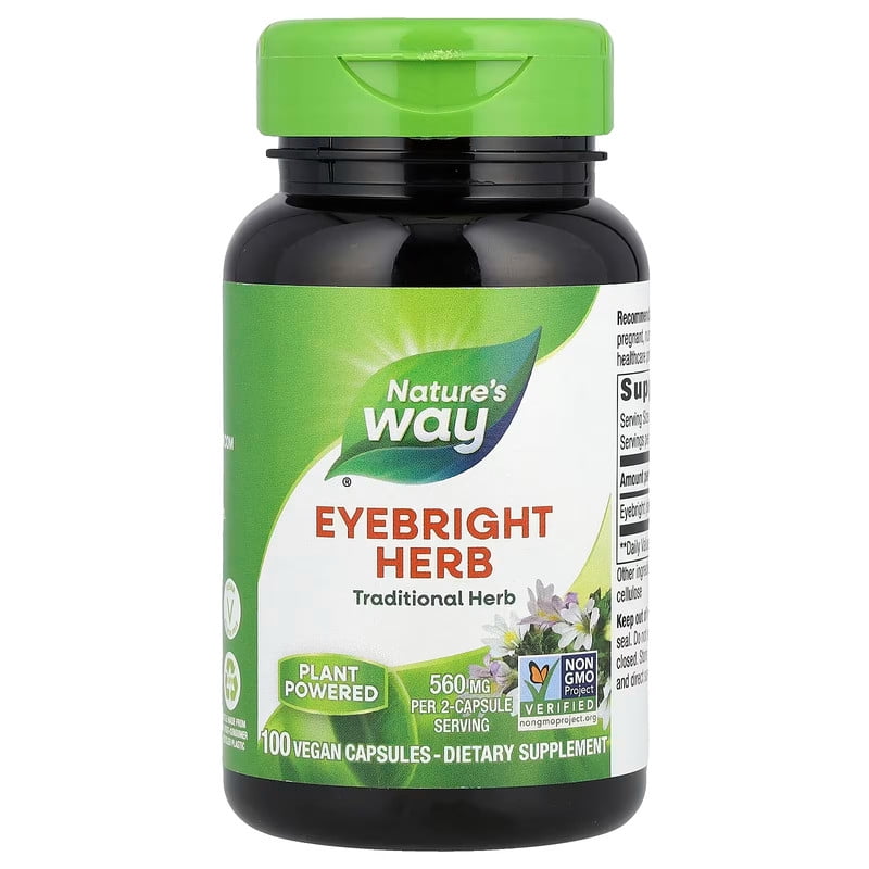 Nature's Way Eyebright Herb - 100 Vegan Capsules - Walmart.com
