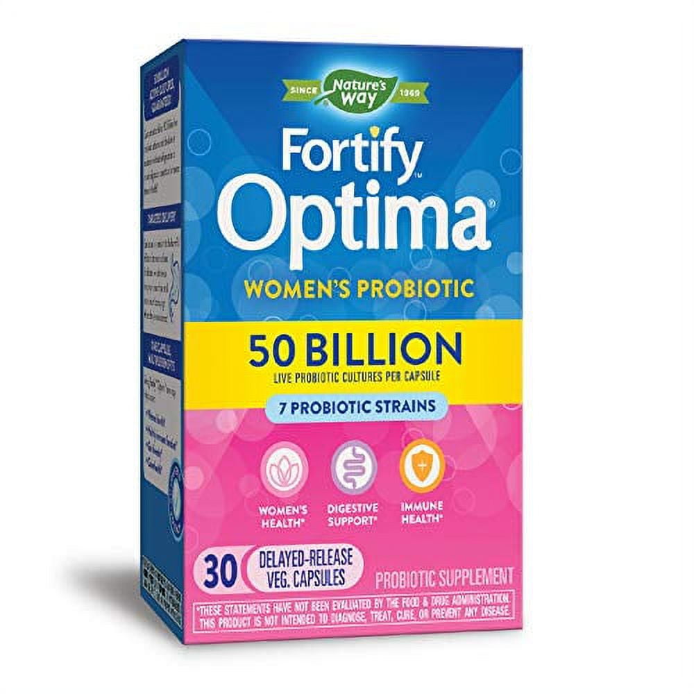 Natureâ€™s Way Fortify Optima Womenâ€™s 50 Billion Daily Probiotic ...