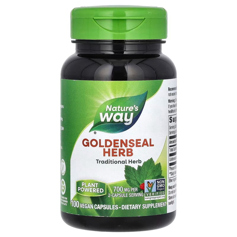 Nature's Way Goldenseal Herb - 100 Capsules - Walmart.com