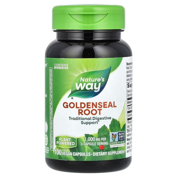 Nature's Way Goldenseal Root, 100 Capsules - Walmart Business Supplies