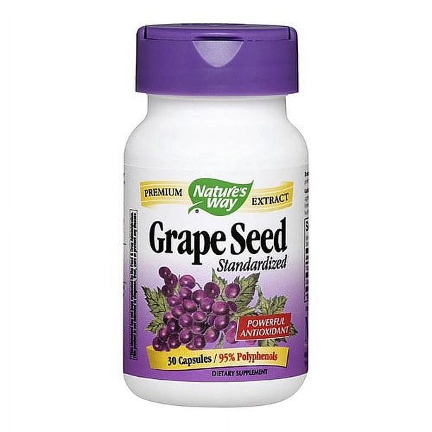 Nature's Way Grape Seed 95% Polyphenols 30 Capsules - Walmart Business ...