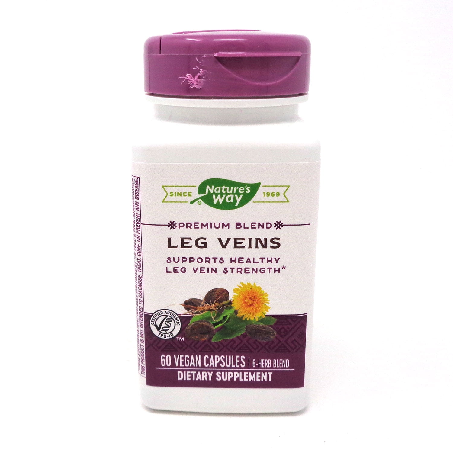 Nature's Way Leg Veins Dietary Supplement Capsules - Health Support ...