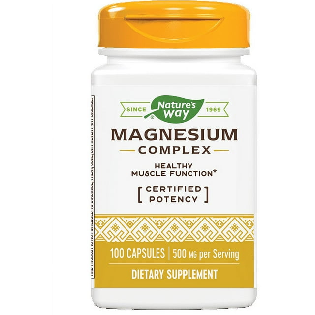 Nature's Way Health Supplement - Magnesium Complex, 100 Ct - Walmart.com