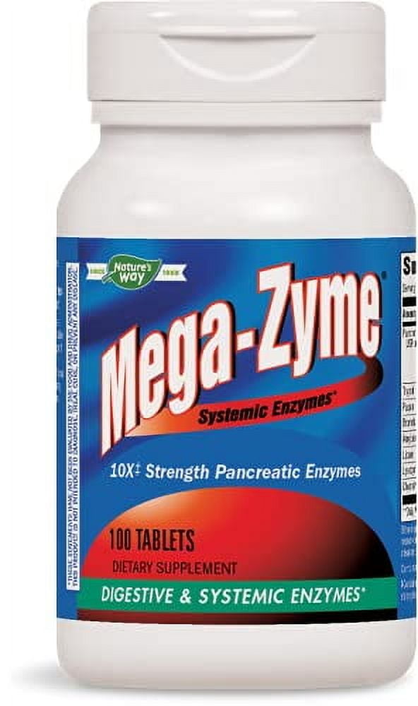 Nature's Way Mega-Zyme Enzymes, 100 Count - Walmart.com