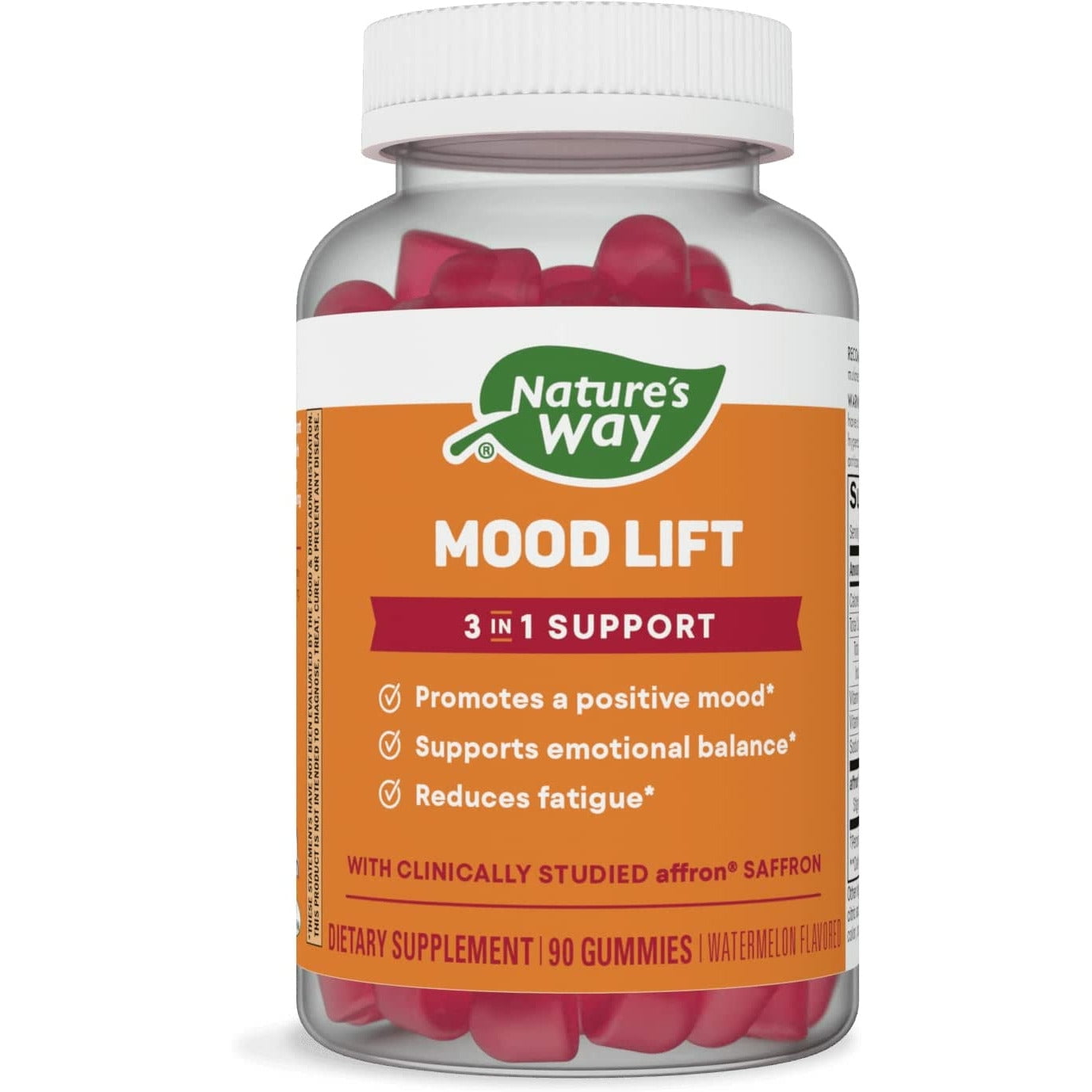 Nature's Way Mood Lift Gummies Watermelon Flavour 90 Gummies - Walmart.com