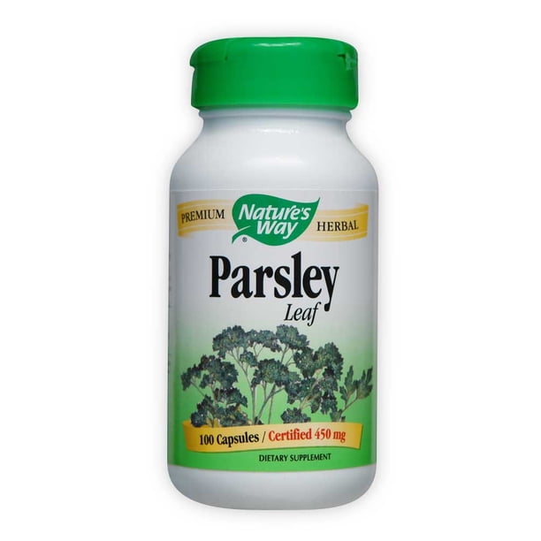 Nature's Way Parsley Leaf Capsule, 100 Count - Walmart Business Supplies