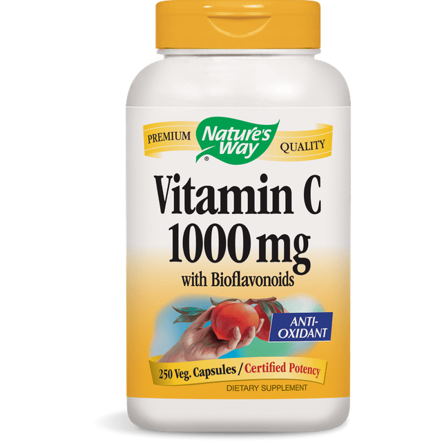 Nature's Way Vitamin C-1000 with Bioflavonoids 250 Vcaps - Walmart.com