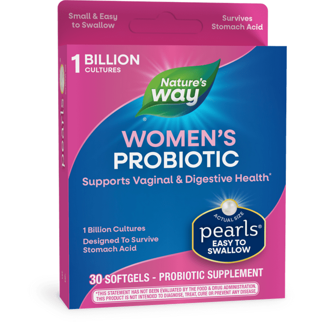Nature's Way Women's Probiotic Pearls Softgels, Supports Vaginal ...