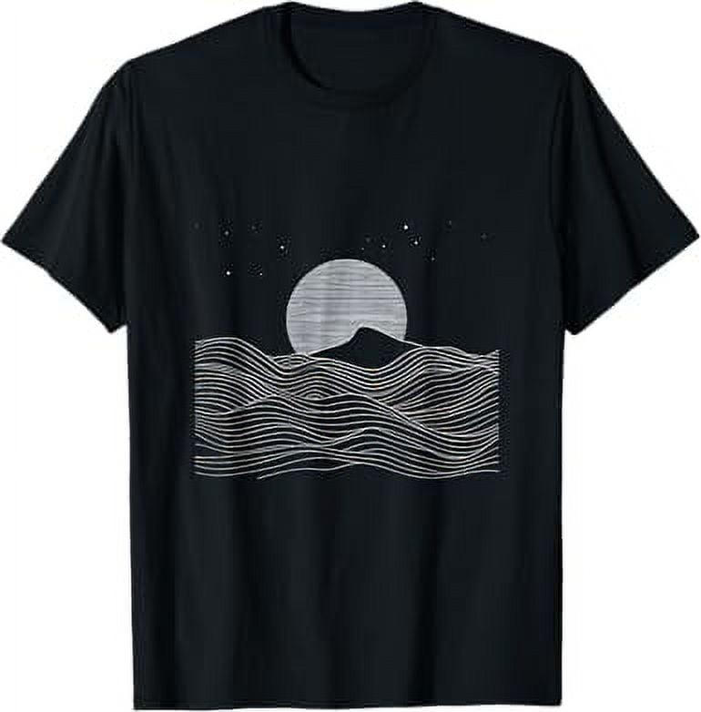 Nature's Whisper: Minimalistic Landscape Design T-Shirt - Walmart.com