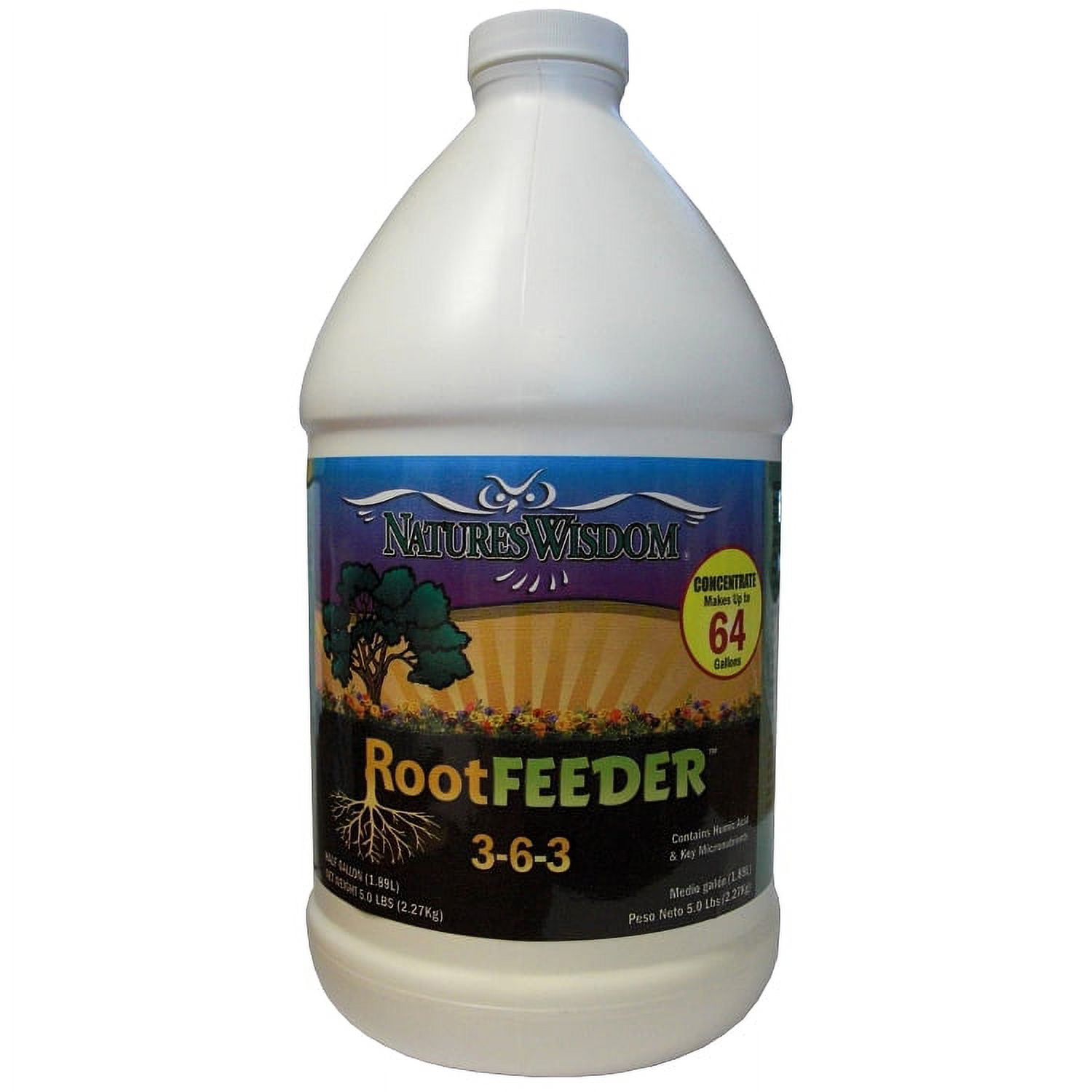 Nature's Wisdom Root Feeder 3-6-3 Half Gallon - Walmart.com