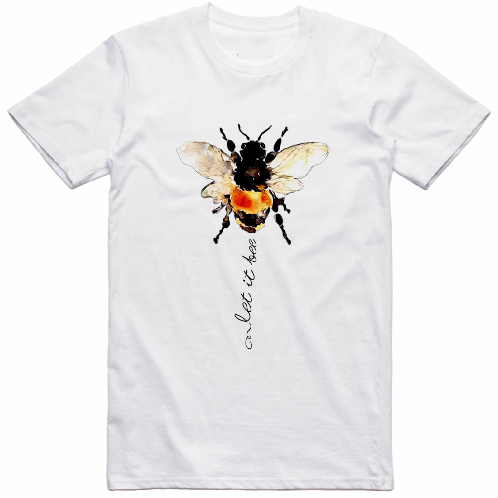 Nature t shirt Let It Bee Arty Design Regular Fit Pre Shrunk Cotton Top ...