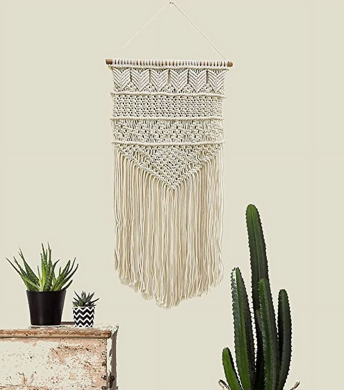 Nature4u Macrame Wall Hanging Woven Boho Chic Wall Decor, Beautiful ...