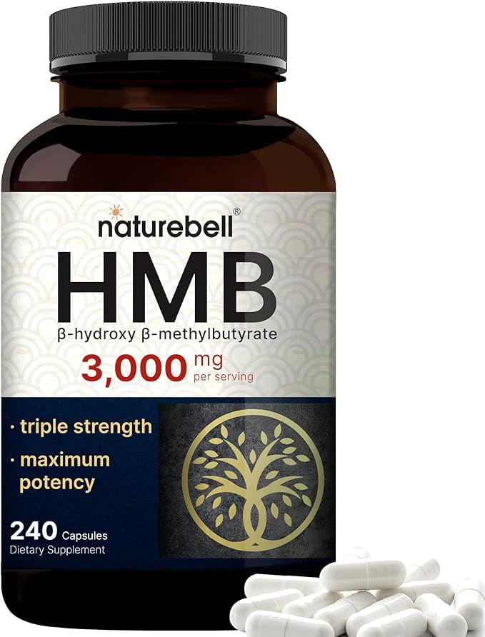 NatureBell HMB 3,000mg Per Serving | 240 Capsules, 3X Triple Strength ...