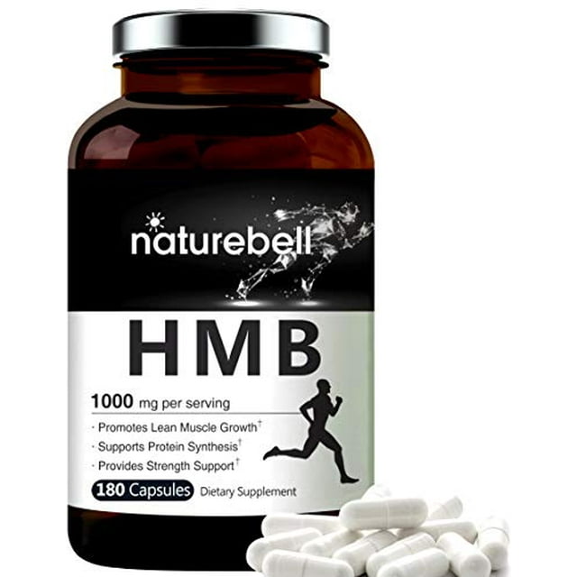 NatureBell HMB Capsules, 1000mg Per Serving, 180 Counts, Supports Lean Muscle Mass, Premium HMB ...