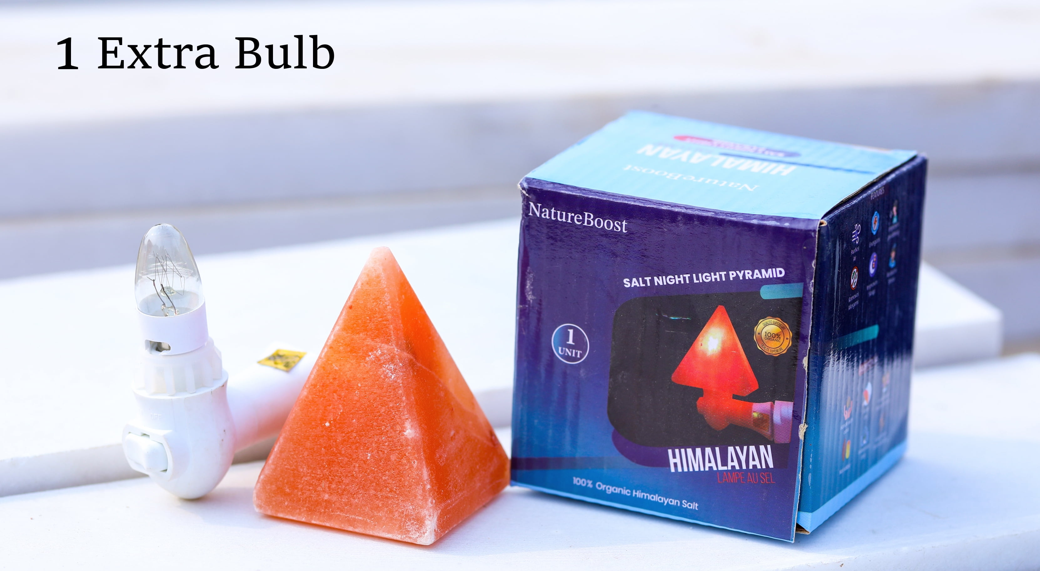 NatureBoost Himalayan Pink Salt Night Lights (1pc Pyramid) - Walmart.com