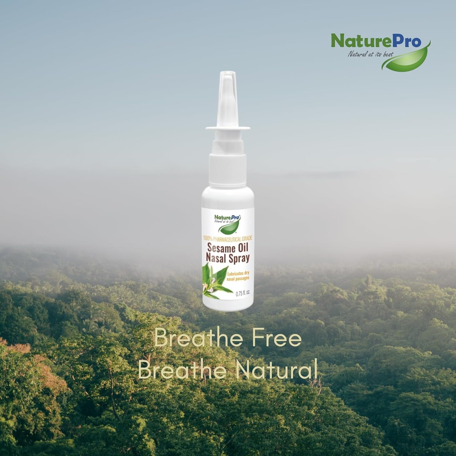 NaturePro Sesame Oil Nasal Spray 100% Natural Nasal Moisturizer for Dry ...